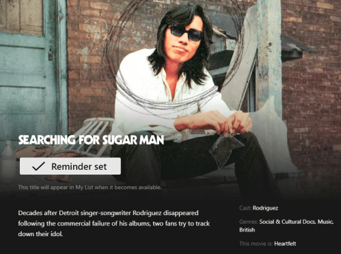 “Searching For Sugar Man” coming to Netflix this Friday! – SugarMan.org